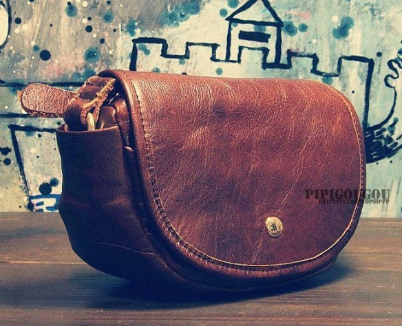 Cheap leather messenger bag, coffee cool messenger bag - BagsWish