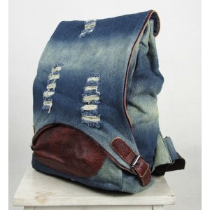 Denim jeans bag, denim book bag - BagsWish