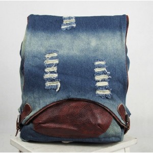 Denim jeans bag, denim book bag - BagsWish